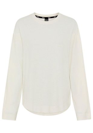 BOSS Sweatshirt Ottoman Rundhalsausschnitt, regular fit, Logoschriftzug