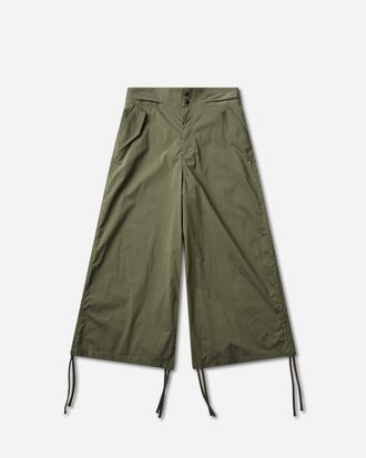 Hysteric Glamour Women s Side-Gathered Military Pants Khaki