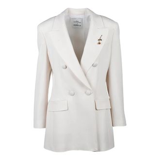 Marella Taillierter Blazer - - Jackets - Damen - Wei&szlig; - S