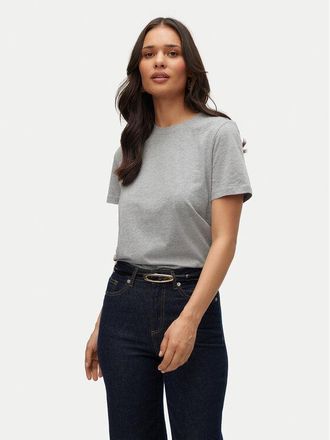 Vero Moda T-Shirt Paulina 10316991 Grau Regular Fit