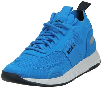 BOSS Herren Mesh Mix Running Sneakers Sneaker, Sky Captain Navy, 40 EU