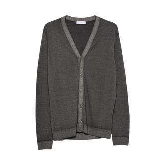 Daniele Fiesoli Strickjacke mit V-Ausschnitt - - Knitwear - Herren - Grau - 2XL