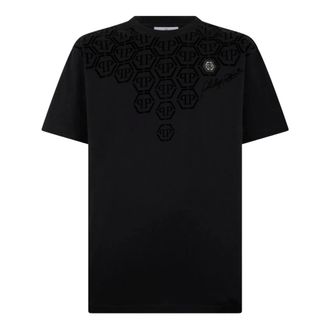 Philipp Plein T-Shirt mit Logo - - Tops - Herren - Schwarzk - S