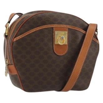 Celine Pre-owned Vintage Macadam Canvas Shoulder Bag - Femme - Pre-owned - Brun - Taille: ONE Size