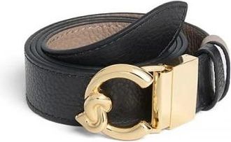 Coccinelle Femme, Accessoires, Noir, Taille: XL Reversible Leather Belt