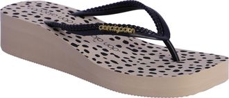 Don Algodon Flip Flops Damen Sommer mit absatz Bequem - Sandalen Damen Für den Strand - Zehentrenner Damen - Badesandalen Damen - Mules Damen - Leticia