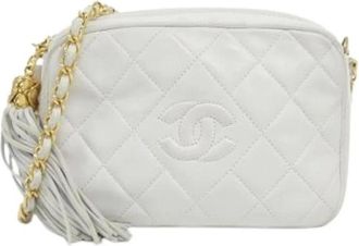 Chanel Sac bandouli&egrave;re vintage doccasion - Femme - Pre-owned - Blanc - Taille: ONE Size