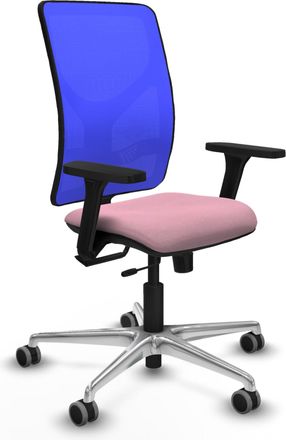 Piqueras y Crespo B&uuml;rostuhl Parkett mit 3D-Armlehnen, h&ouml;henverstellbare Lendenwirbelst&uuml;tze, ausgestattet mit Syncro/Traslack und Schneideschaum, mit Rollen von 65 mm, P