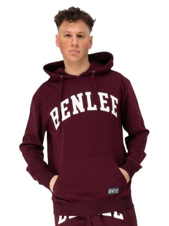 Benlee Rocky Marciano Herren Kapuzensweatshirt Normale Passform Ayden, Oxblood/White, XL