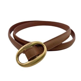 Saint Laurent Pre-owned Standard belt - Femme - Pre-owned - Brun - Taille: ONE Size