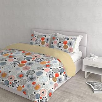Italian Bed Linen Fantasy Bettwäsche-Set aus mikrofaser, Acquerello, Doppelte