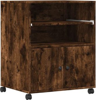 vidaXL Druckerst&auml;nder mit Rollen R&auml;uchereiche 60x48x74 cm vidaXL