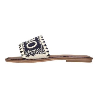 De Siena shoes 190C Ledermules mit Perlen und Bast - - Shoes - Damen - Mehrfarbig - 39 EU