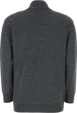 Valentino Garavani Grigiomelange Exterior: Wool Maglie Sweater