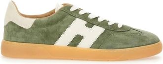 Hogan Homme, Chaussures, Vert, Taille: 40 EU Cool Suede Baskets