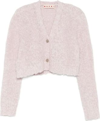 Marni Femme, Pulls, Rose, Taille: 40 FR Gilet Court