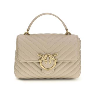Pinko Pinko, Femme, Sacs, Beige, Taille: ONE Size Love Lady Mini Handbag