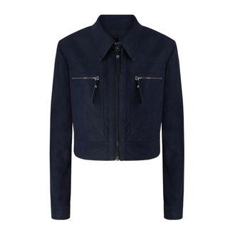 Pinko Arzignano Giubbino Effetto - - Jackets - Damen - Blau - S