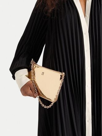 Tommy Hilfiger Handtasche Th Icon Chain Shoulder Pouch Met AW0AW18219 Goldfarben