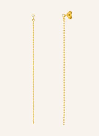 Leaf Ohrstecker My First Diamond - Ball Chain Aus 14 Karat Gelbgold gold