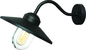 Elstead Lighting Au&szlig;enlampe Wandleuchte 1x60W/E27 KLAMPENBORG KLAMPENBORG BK Elstead