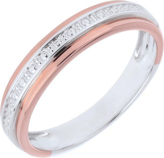 Edenly Trauring - Romanze - Rotgold Weißgold - 18 Karat