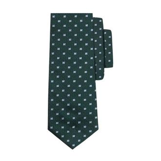Brooks Brothers Micro Floral Silk Tie - - Accessories - Herren - Gr&uuml;n - ONE SIZE