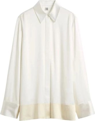 Toteme Chemise Smoking Douce - Femme - Blouses et Chemises - Blanc - Taille: 38 FR