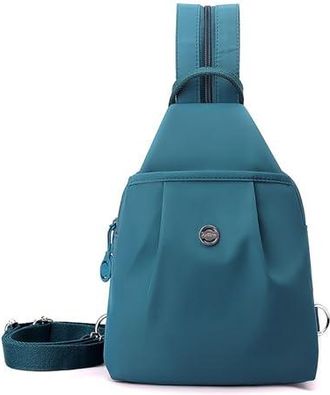 Generic Petit sac &agrave; bandouli&egrave;re pour femme, sac &agrave; dos &agrave; bandouli&egrave;re, sac de poitrine d&eacute;contract&eacute;, sac &agrave; dos &agrave; bandouli&egrave;re pour randonn&eacute;e, voyage, bleu, Small