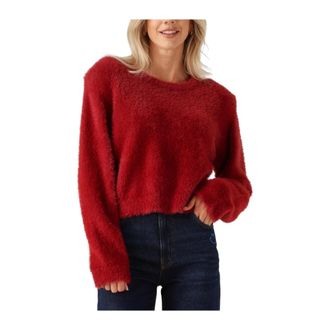 Harper & Yve Round-Neck Strickwaren - - Knitwear - Damen - Rot - XS
