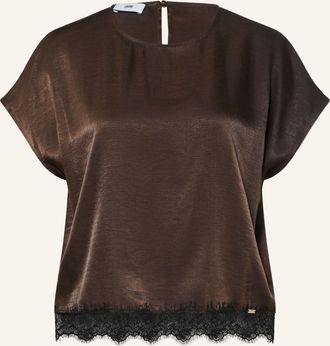 Cinque Cinque Blusenshirt Ciplus Mit Spitze braun