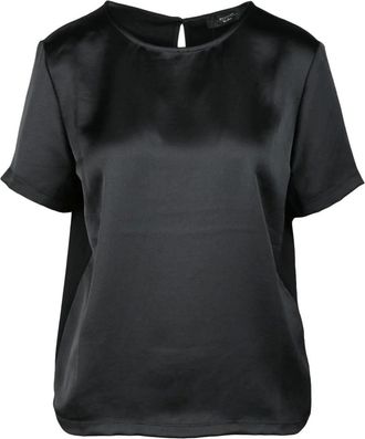 Max Mara Femme, Blouses et Chemises, Noir, Taille: 42 FR Chemisier &eacute;l&eacute;gant en polyester