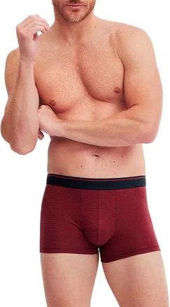 CALIDA Herren Boxershorts rot Baumwolle & Mix Gestreift