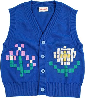 Bobo Choses Gilet Pixel Flower Coton Bio Bobo Choses