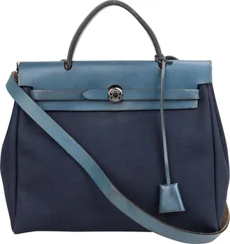 Herm&egrave;s Crossbody Bags - Hermes Classic Cotton Herbag 31 Handbag - Gr. unisize - in Blau - f&uuml;r Damen