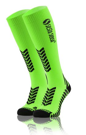 Sesto Senso Kompressionsstrümpfe Unisex Damen Herren Hohe Sportsocken Laufsocken 43-47 Grün