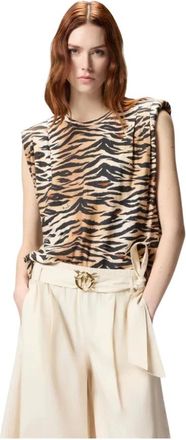 Pinko Pinko, Femme, Tops, Multicolore, Taille: 36 FR Myranda Sleeveless Top