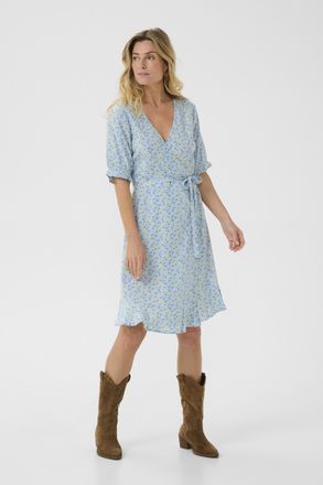 Cream Kleid Feminine Blue Yellow Small Floral blue multi