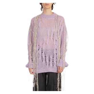 Seafarer Langer Pullover - - Knitwear - Damen - Lila - XS