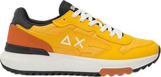 Sun 68 Chaussures de sport, jaune et orange, semelle en caoutchouc, lacets blancs, citronier, 41 EU Estrecho