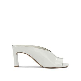 Del Carlo DEL Carlo - Mules &agrave; talon sculptural - Femme - Chaussures - Blanc - Taille: 40 EU