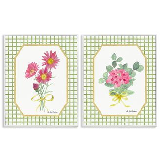 Stupell Industries Cottage Botanical Story Giclée-Kunst-Set, gerahmt, Grau, 2-teilig, Design von Lee Ann Sanders, 35,6 x 28,9 cm