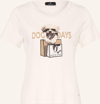 Monari Monari T-Shirt Mit Schmucksteinen weiss