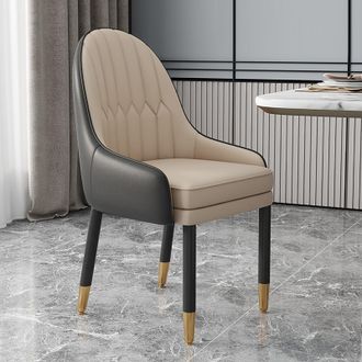 Generic for Wohnzimmer/Schlafzimmer/Restaurant, 2er-Set, Gepolsterte Esszimmerstühle, Küchen-Seitenstühle Aus Kunstleder Mit Holzbeinen, Mid-Century Modern, A