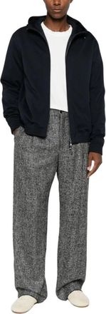 Emporio Armani Hosen aus Wollmischung mit doppelten Bundfalten - - Trousers - Herren - Grau - L