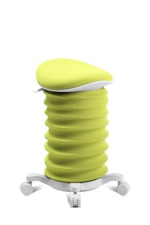 Topstar Sitness 4D mit Rollen - AGR-Zertifiziert Dynamischer Sitzhocker Papyrus - apfelgrün Stoff HI4, ergonomischer Bürohocker - höhenverstellbar - stärkt de