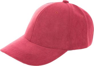 Zwillingsherz Baseball Cap ZWILLINGSHERZ Velour, Damen, rot (bordeaux), Obermaterial: 100% Baumwolle, Caps, Samtiges Material, unifarben
