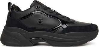 Tommy Hilfiger Sneakers Chunky Runner Patent FW0FW08840 Schwarz