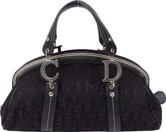 Dior Crossbody Bags - Christian Dior Trotter Monogram Diorissimo Handbag - Gr. unisize - in Schwarz - f&uuml;r Damen