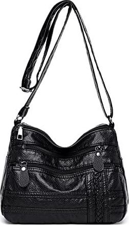 Generic Gilet en cuir décontracté Gilet en cuir de mouton véritable et cuir de vachette Sac en cuir de de moto Sac bandoulière élégant pour femme